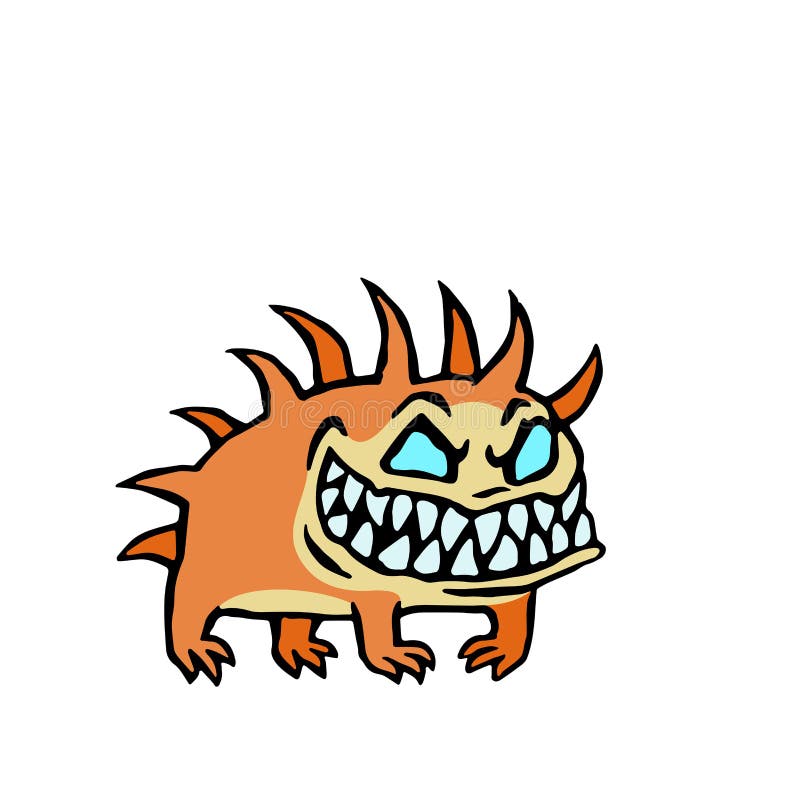 Small Infernal Dog. Vector Illustration Stock Vector - Illustration of ...