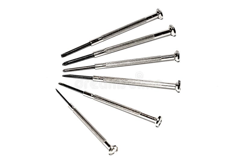 Small Instruments Screwdriver Tools for Electronic Stock Photo - Image ...
