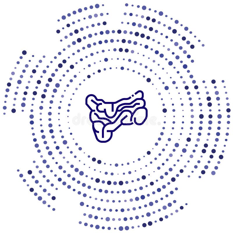 Small Intestine Vector Icon. Small Intestine Editable Stroke Stock ...