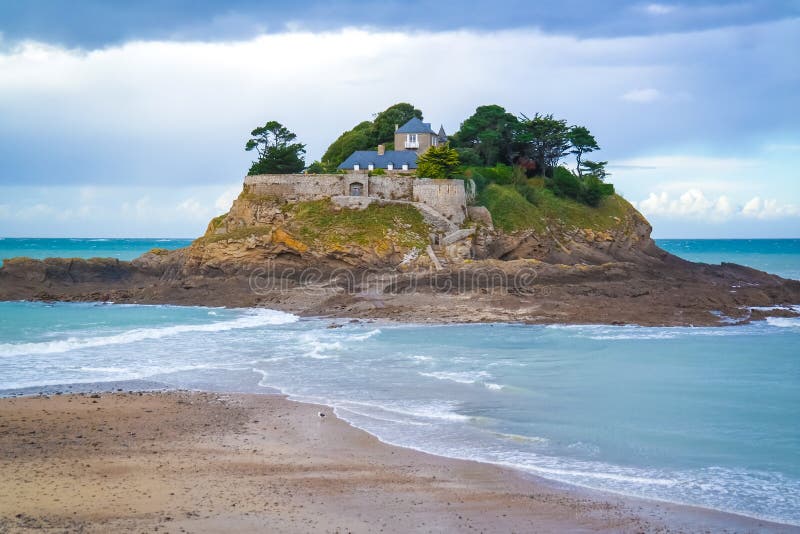 A small island in brittany stock image. Image of brown - 64913681