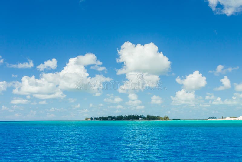 Small Island in the Middle of the Sea Stock Photo - Image of paradise ...