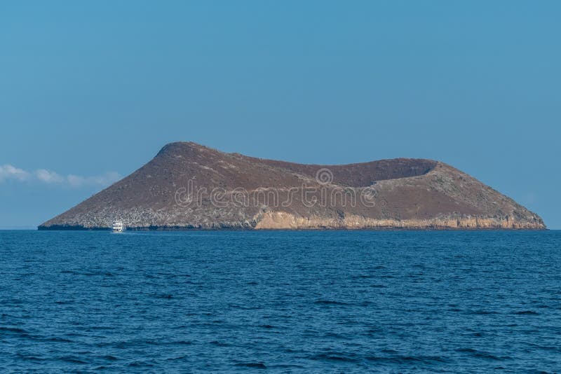 Small Island in the Ocean at Galapagos Islands, Ecuador Stock Image ...