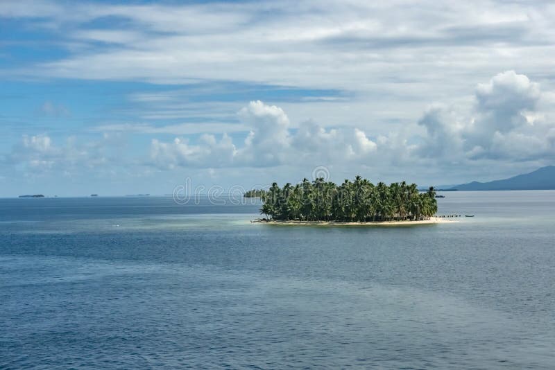 Small Island with Pier Near San Blas Stock Image - Image of adventure ...