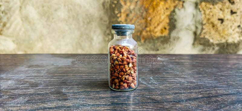 A Small Jar of Seeds. Seeds of Various Vegetables Stock Image - Image ...