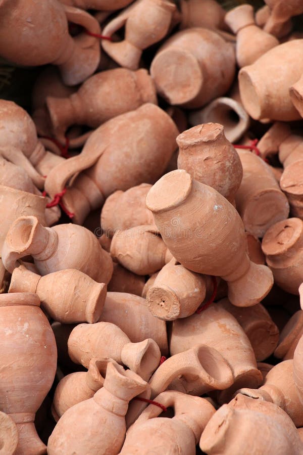 Small jars of clay stock image. Image of circular, vessels - 39579783