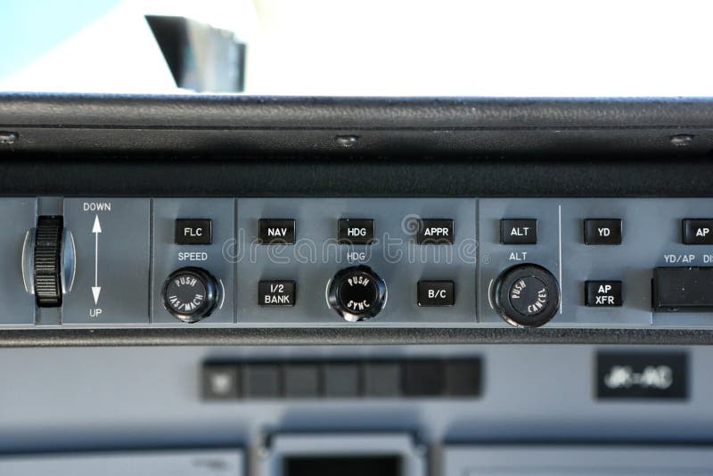 Small Jet Autopilot Control Panel Stock Photo - Image of detail, rotate ...
