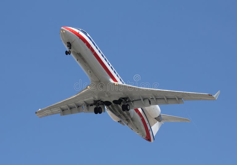 SMALL Jet Plane Coming in for Landing Stock Image - Image of connect ...