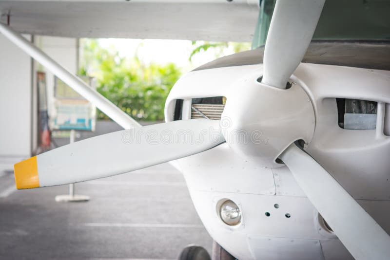 Small jet and propeller stock photo. Image of front, airport - 63924750