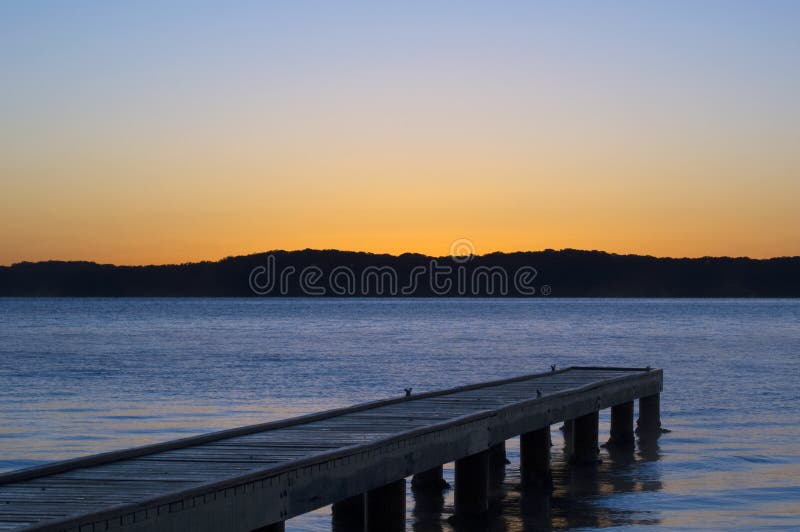 The small jetty stock image. Image of dusk, horizon, peace - 17278253
