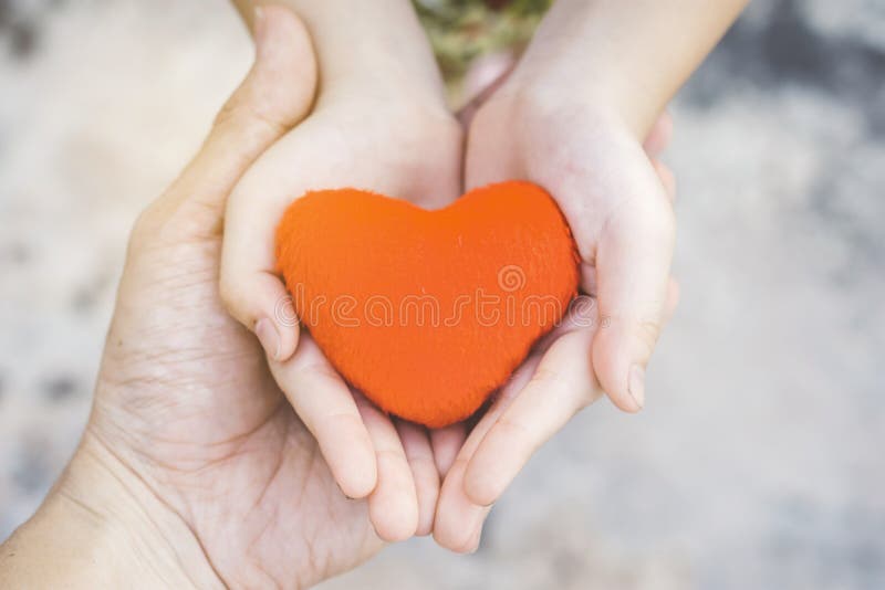 Small Kid Hands Holding Heart Stock Image - Image of hand, hearts ...