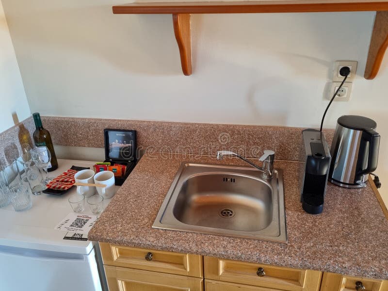 Small Kitchenette in a Hotel Room or Apartment Editorial Photography ...