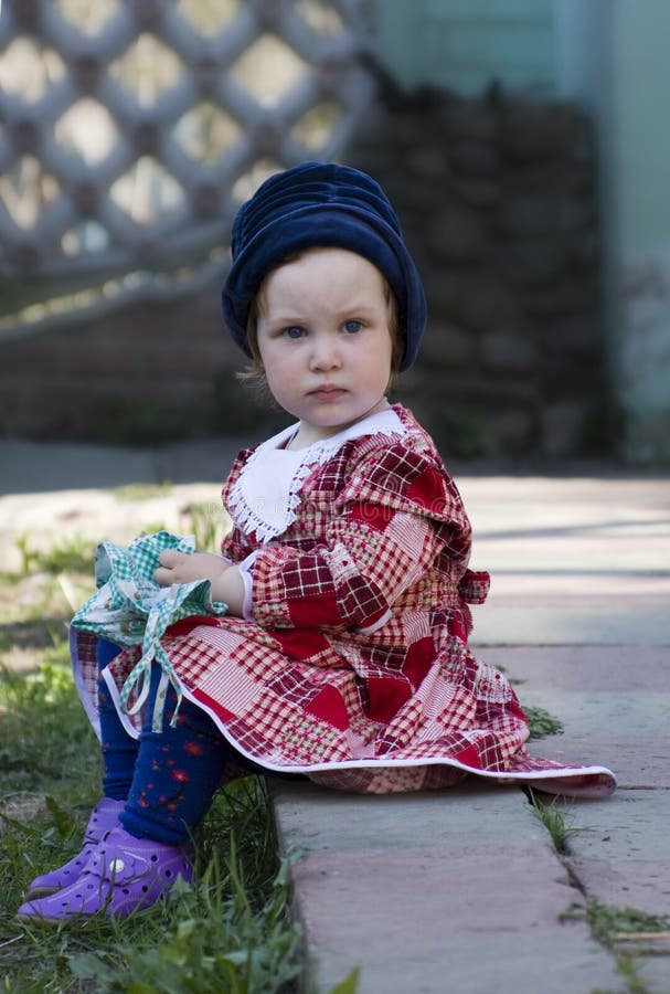 Small lady stock photo. Image of looking, purple, dress - 12537854