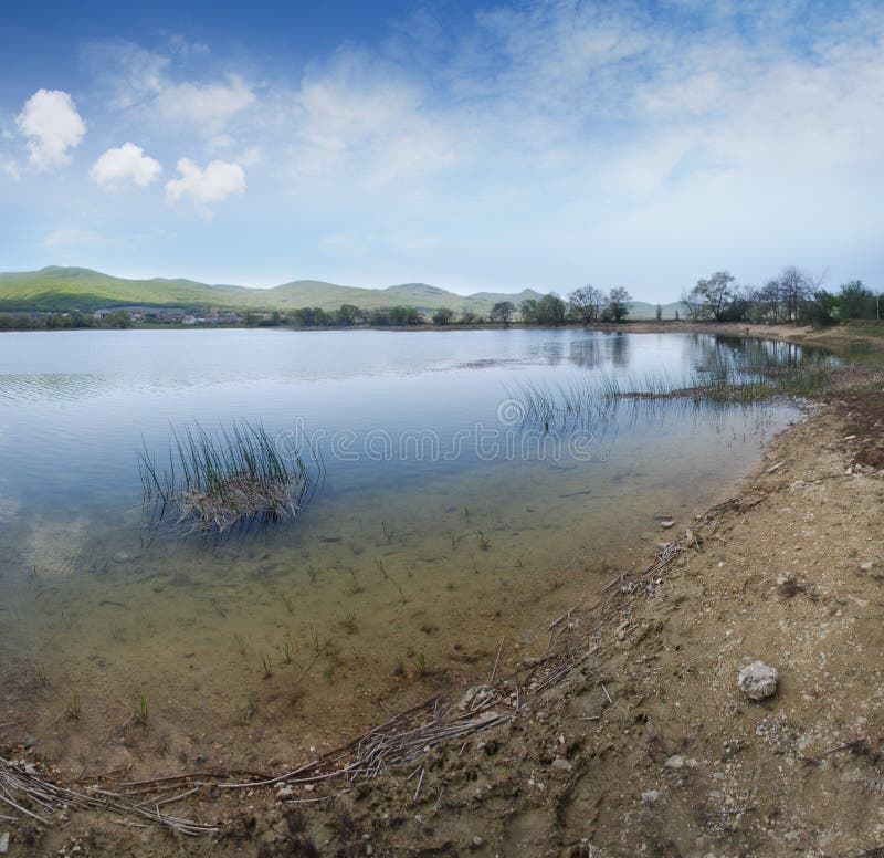Small lake stock photo. Image of lake, water, small, blue - 16324392
