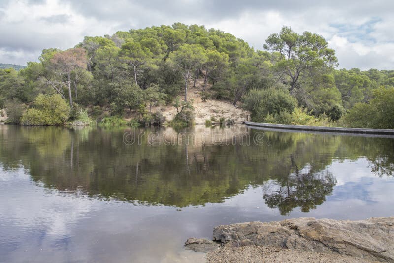 Small Lake in Terrassa, Barcelona, Spain Stock Image - Image of ...
