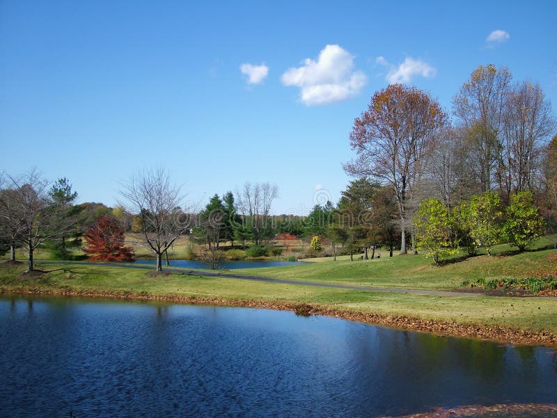 Small Lakes in the Fall stock photo. Image of colorful - 1436848