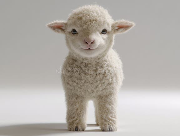 Small Lamb White Background Stock Image - Image of lambs, wildlife ...