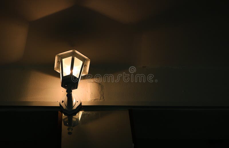 Shining Gas Lamp In The Prague City Centre Stock Photo - Image of ...