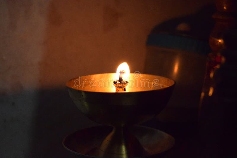 Small Lamp at Temple. stock image. Image of lamp, pray - 96236343