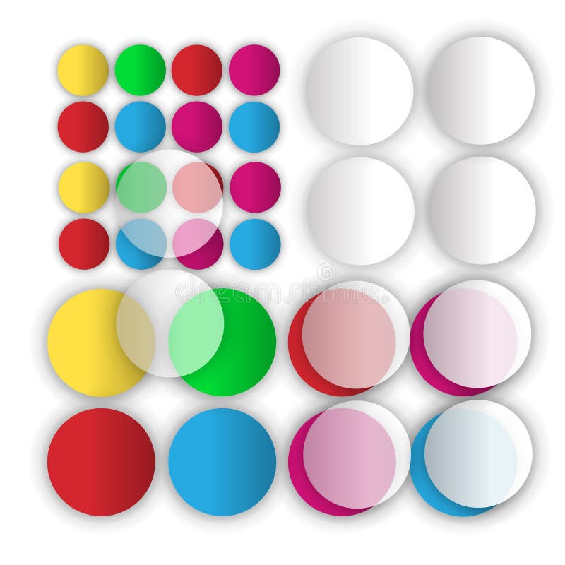 Small and large circles. stock illustration. Illustration of sticker ...