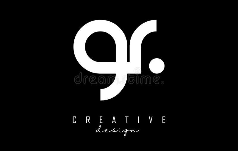 Small Letters GR G R Logo with a Minimalist Design. Letters with ...