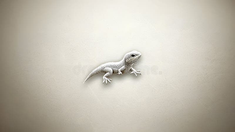 Close-up of a Small White Lizard on a Light Background Stock Photo ...