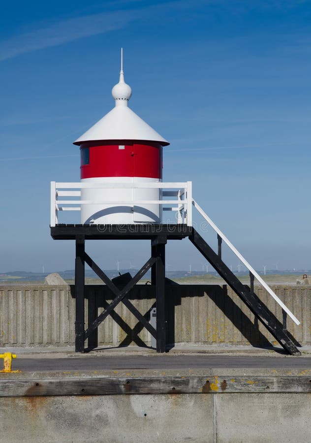 Small Lighthouse stock image. Image of thyboron, nautical - 19933215