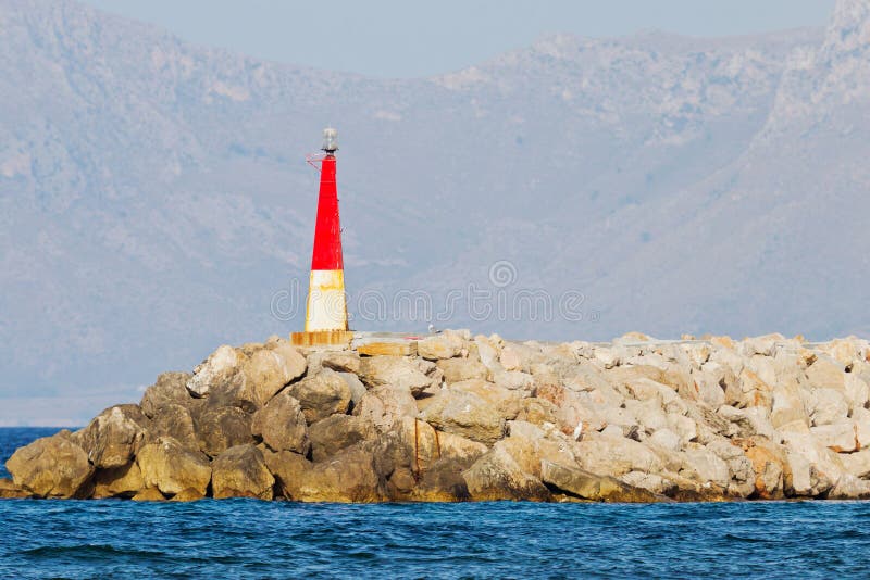 Small lighthouse stock image. Image of harbour, safety - 29544313