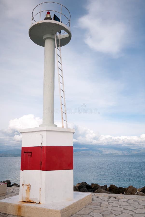 Small lighthouse stock photo. Image of blue, island, place - 42448232
