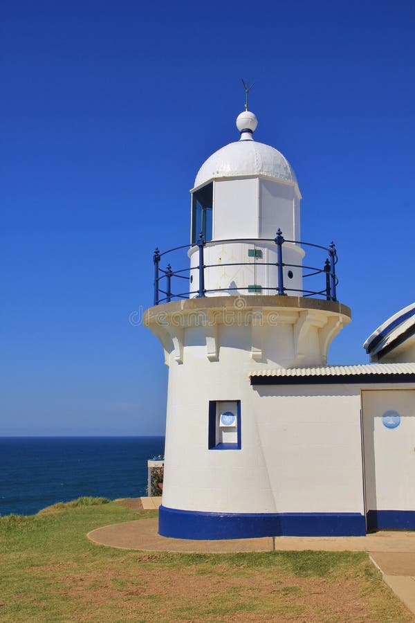 Small Lighthouse in Port Macquarie Stock Photo - Image of coast ...