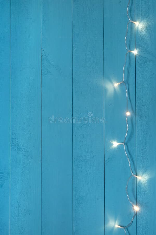 Small Lights on a Blue Background Stock Photo - Image of shape, black ...