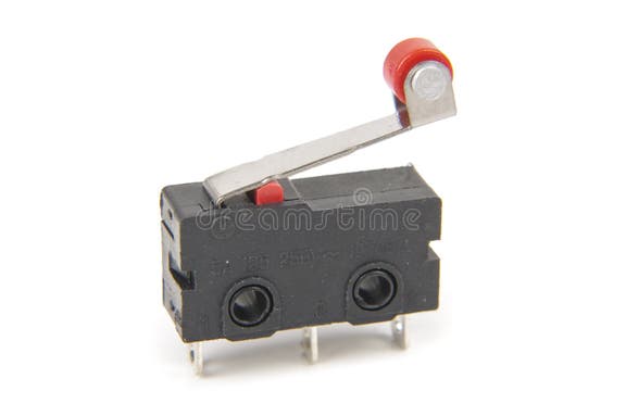Small Limit Switch for Mechanical Movement Limiting Stock Photo - Image ...