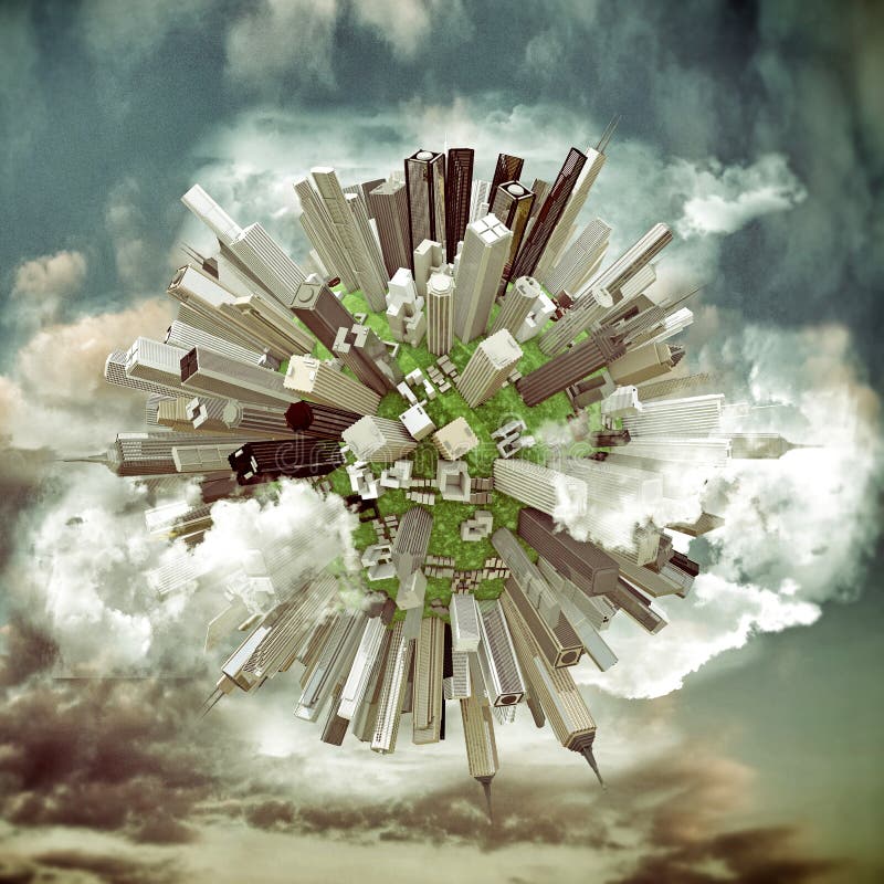 Small Planet Isolated On White Stock Illustration - Illustration of ...