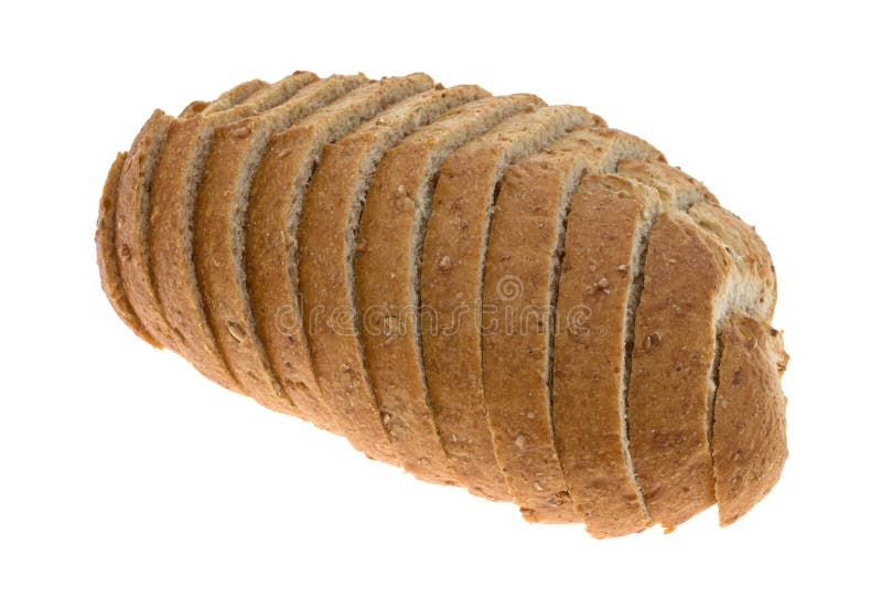 Small Loaf of Sliced Wheat Bread Stock Photo - Image of small, pieces ...