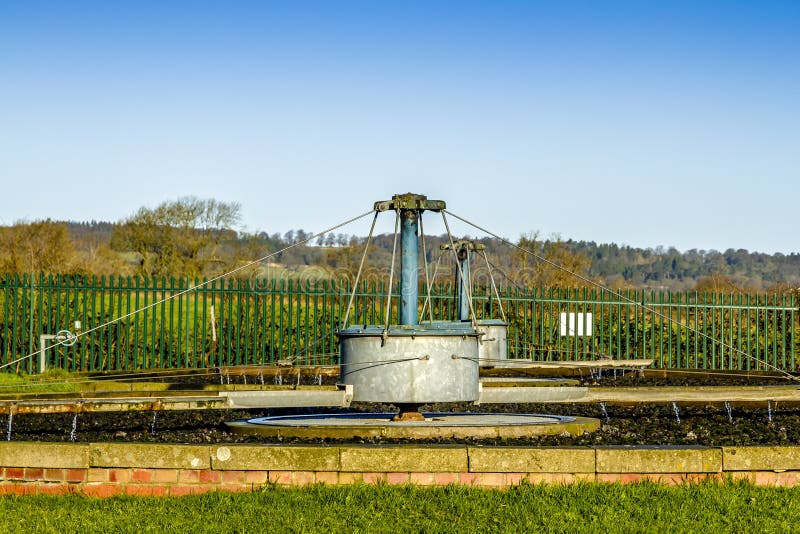 Small Local Sewage Treatment Plant Stock Image - Image of pipes ...