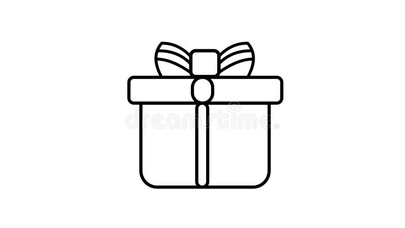 Small Loop Animation of Gift Icon Stock Footage - Video of small ...