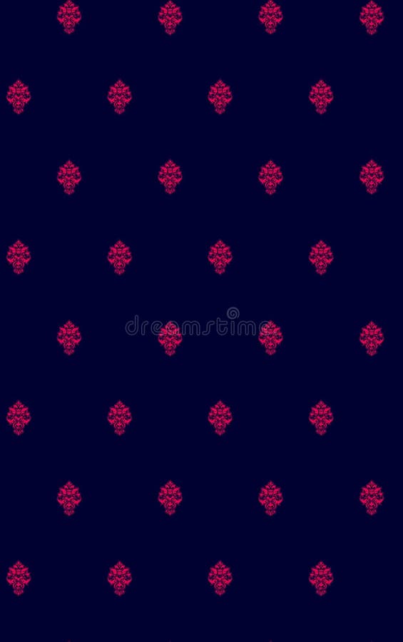 A Small Magenta Pattern on a Dark Background. Stock Illustration ...