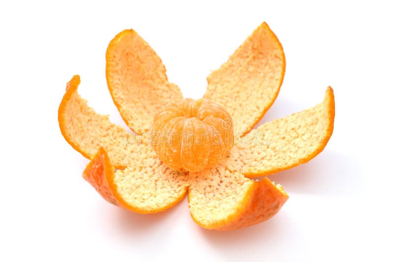 Small Mandarin Orange on Peel Stock Image - Image of small, culture ...