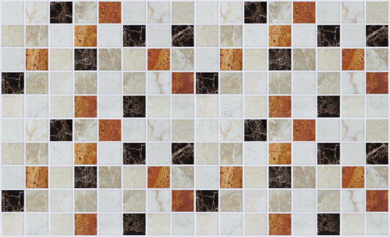 Small Marble Square Tiles with Color Effects Stock Photo - Image of ...