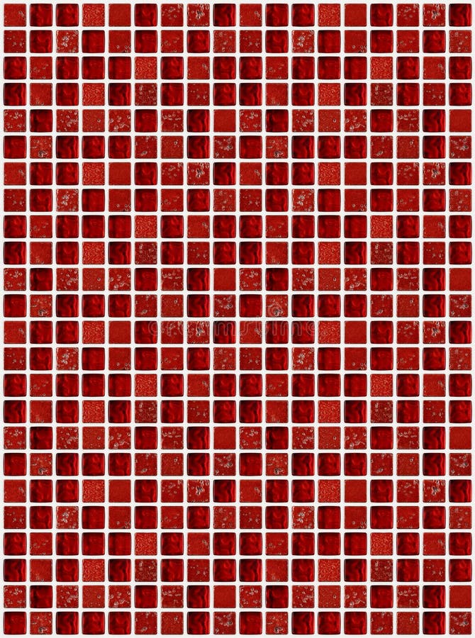 Small Marble Square Tiles with Red Color Effects Stock Photo - Image of ...