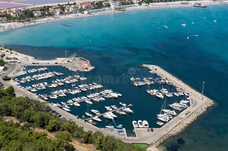 Small marina stock image. Image of blue, fishing, mediterranean - 46770231
