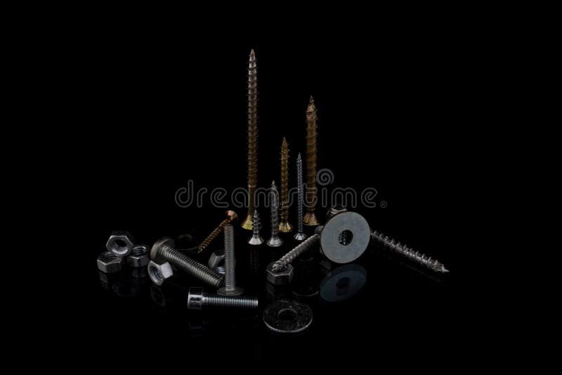 Still Life of Hardware and Washers Stock Photo - Image of life ...