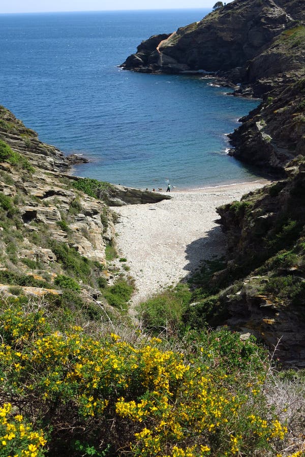 Small Mediterranean beach stock image. Image of cala - 60820339