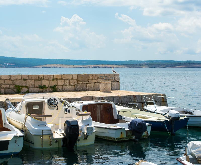 Small Mediterranean port stock image. Image of port, walls - 43085359