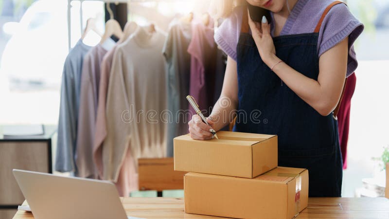 Small and Medium Business Freelance Worker Working at Home Office ...