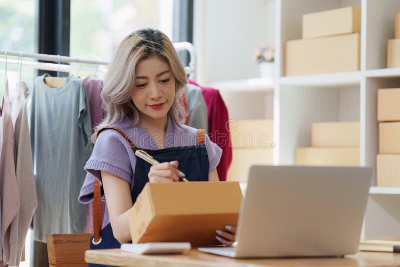 Small and Medium Business Freelance Worker Working at Home Office ...