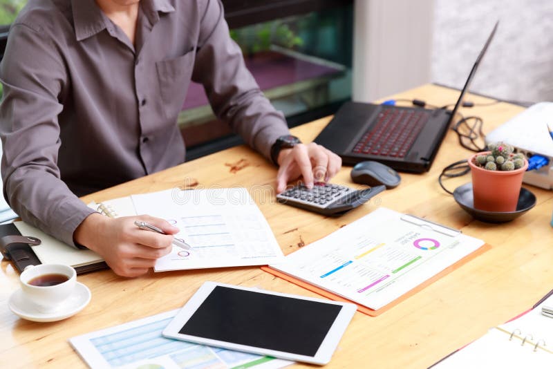 Small and Medium Enterprise Business Concept of ,Businessman Using ...