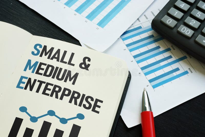 Small and Medium Enterprise SME is Shown Using the Text Stock Photo ...