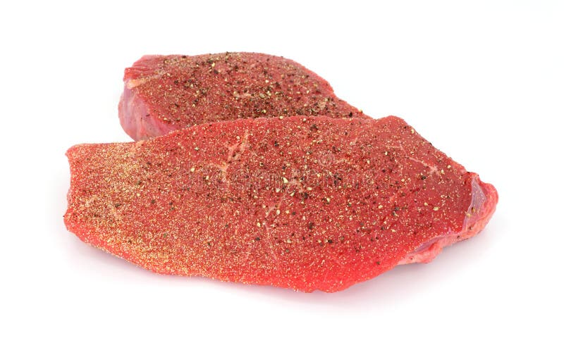 Small and Medium Round Tip Beef Steaks Stock Image - Image of steaks ...