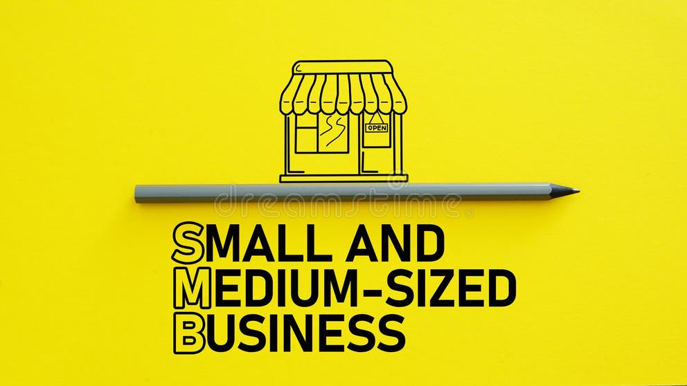 Small and Medium-Sized Business SMB is Shown Using the Text Stock Photo ...