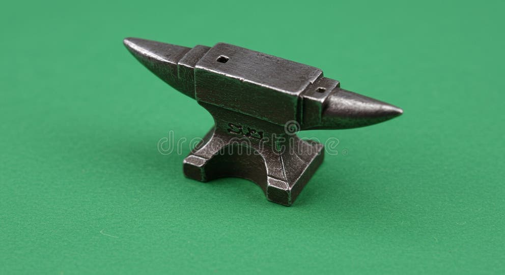 Small, Metal Anvil with a Traditional Design, Featuring a Flat Top and ...